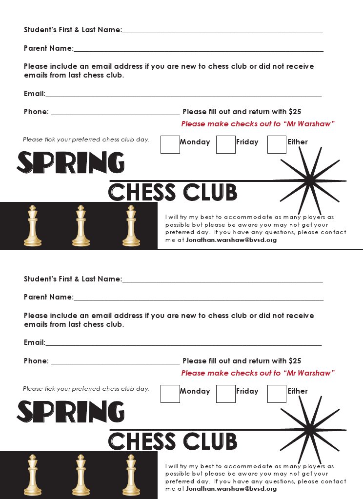 Chessclubform | PDF