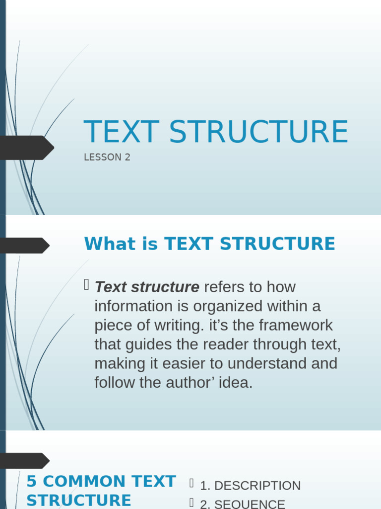 Understanding Text Structure Types | PDF | Language Arts & Discipline ...