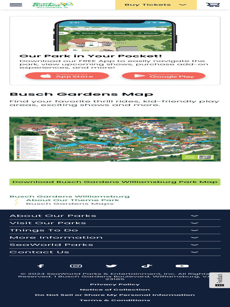 Download Busch Gardens App & Map | PDF
