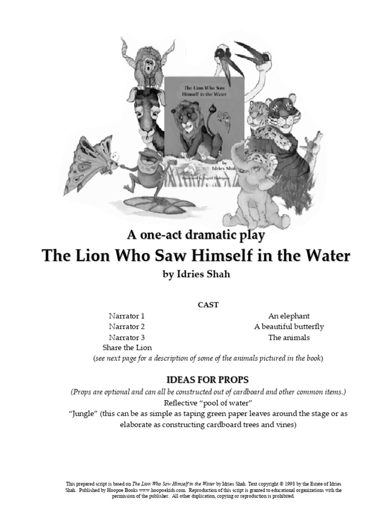 LionWhoSawHimself Readers Theater | PDF | Rhinoceros | Lion