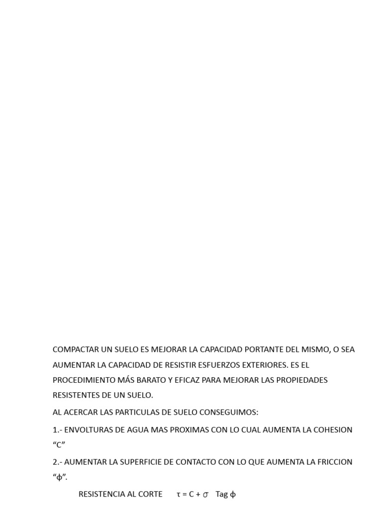 Compactacion Suelos - Proctor | PDF | Agua | Densidad