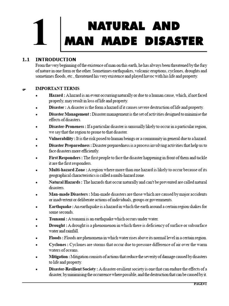 Understanding Natural and Man-Made Disasters | PDF | Volcano | Natural ...