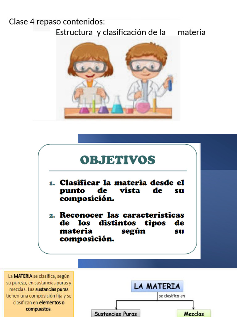 Clase 4 y 5 Estructura y Clasificacion de La Materia | PDF