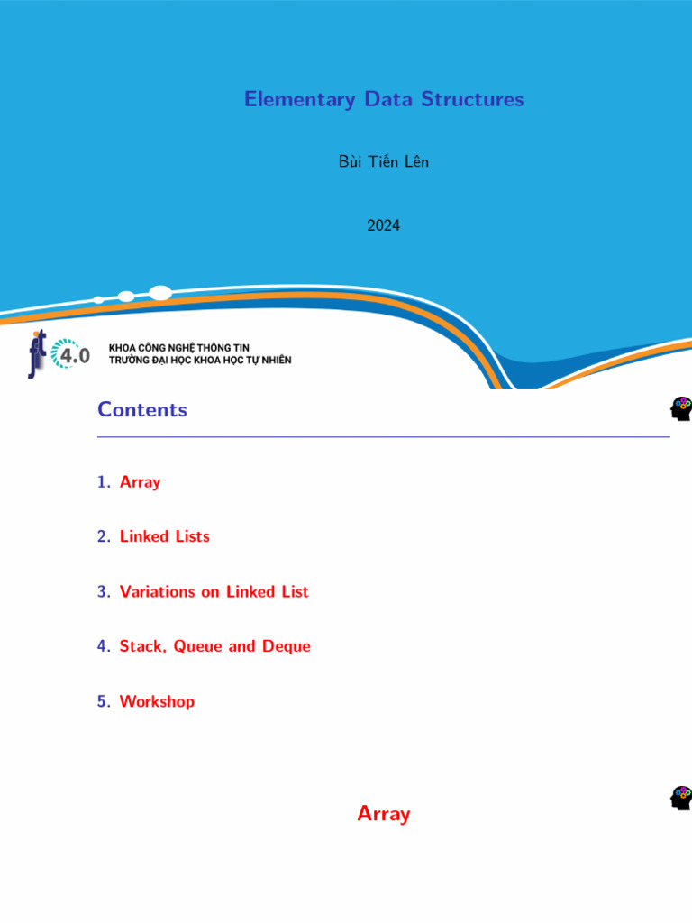 Lect04 Ds Elementary Data Structures | PDF | Queue (Abstract Data Type ...