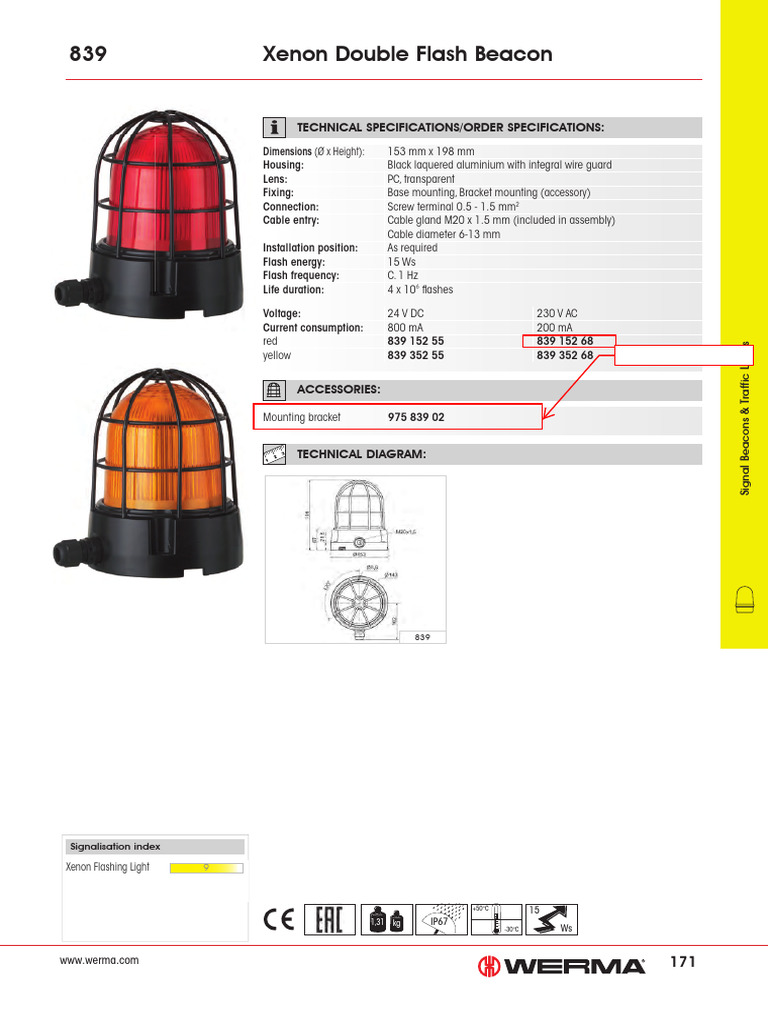9-ITEM 863150 Xenon D Flash Beacon | PDF