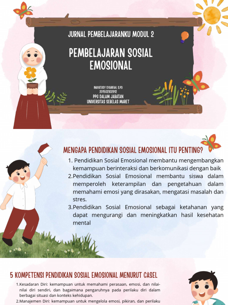 Jurnal Pembelajaranku Modul 2 - Pembelajaran Sosial Emosional - Inayatusy Syarifah | PDF ...