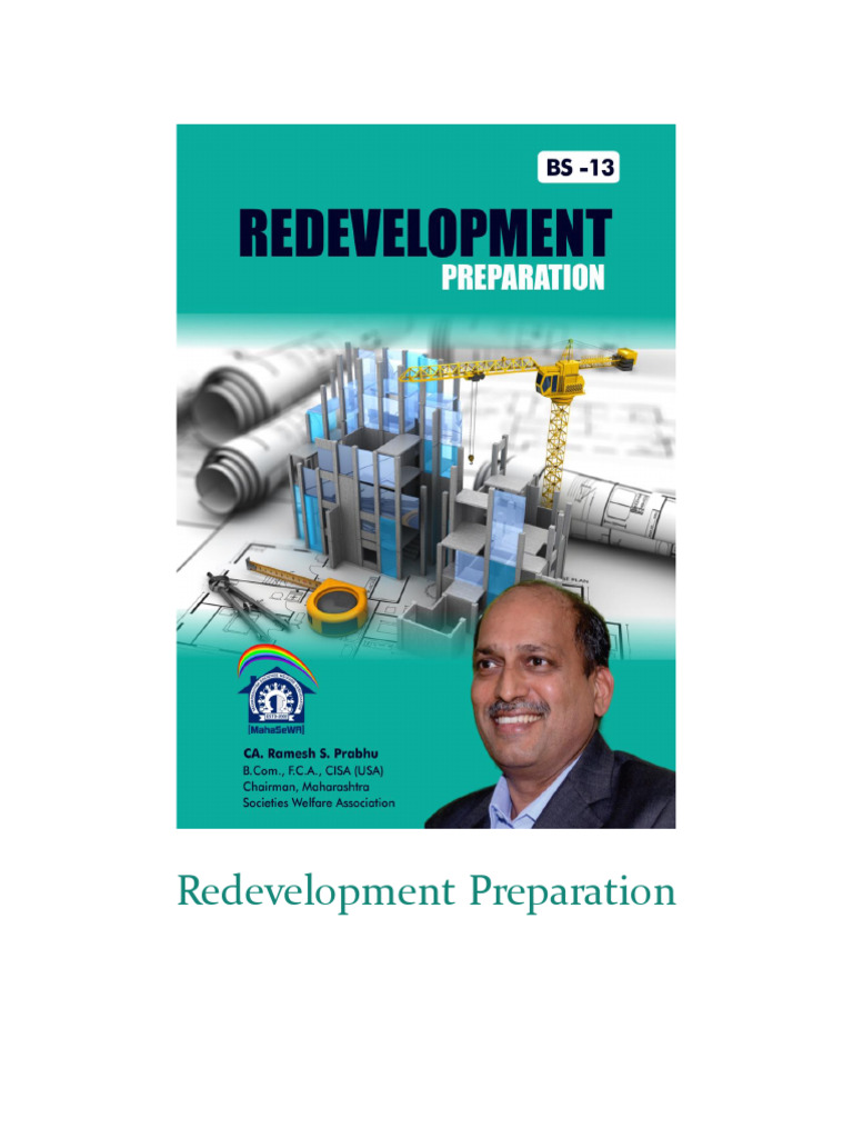 Redevelopment - Preparation - Book Purchase From Maharashtra Welfare ...
