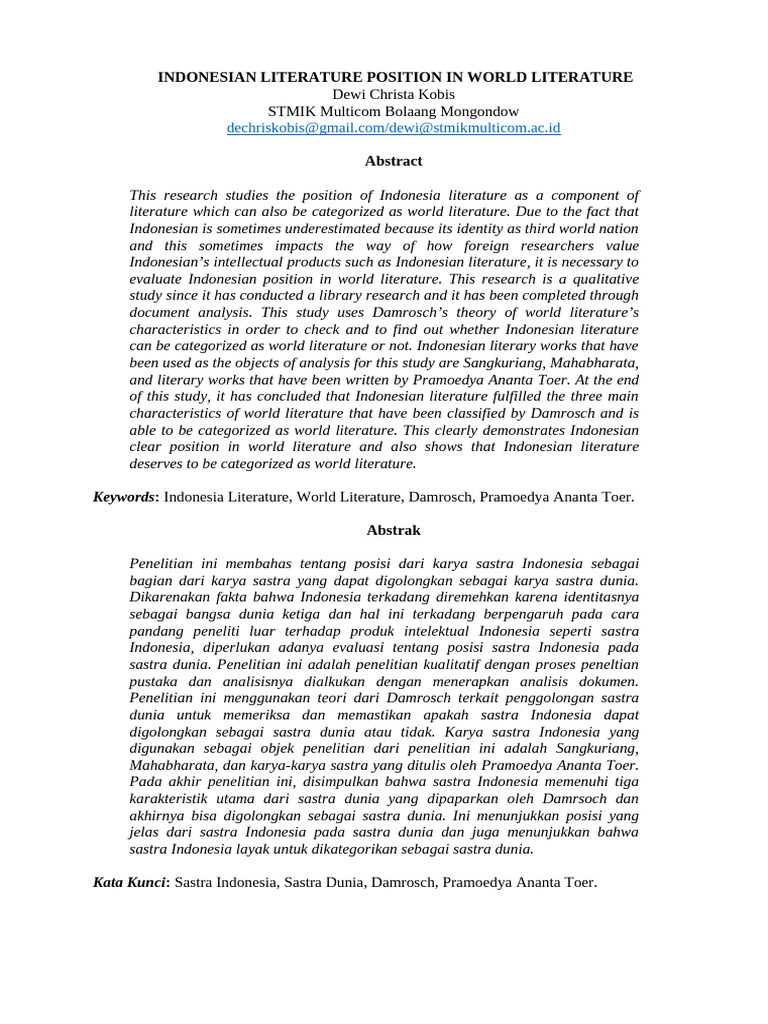 Dewi Christa Kobis STMIK Multicom Bolaang Mongondow: Indonesian ...