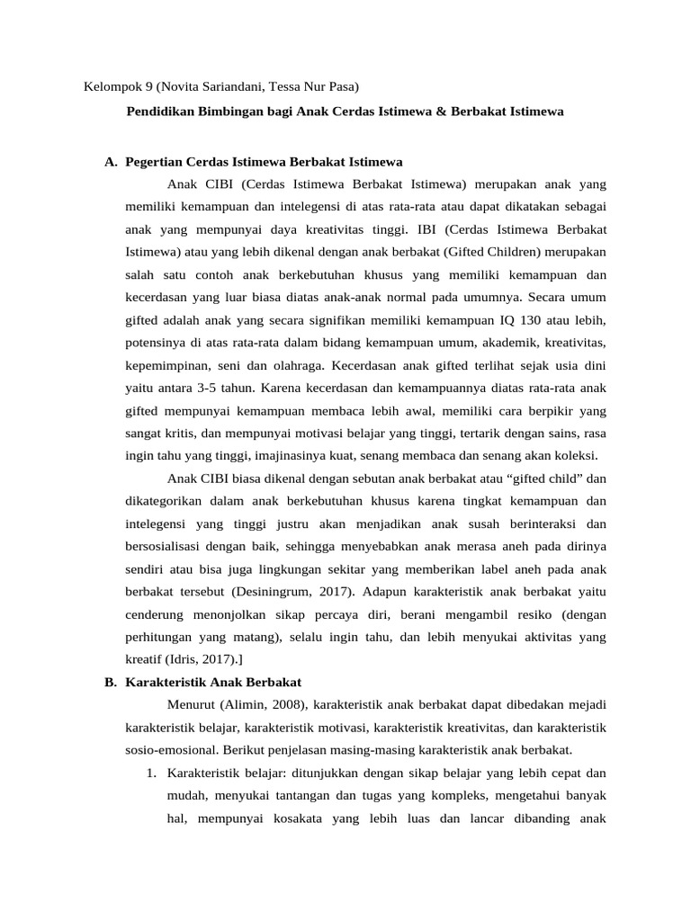 Kelompok 9 - CIBI | PDF | Karier & Perkembangan | Kesehatan Holistik