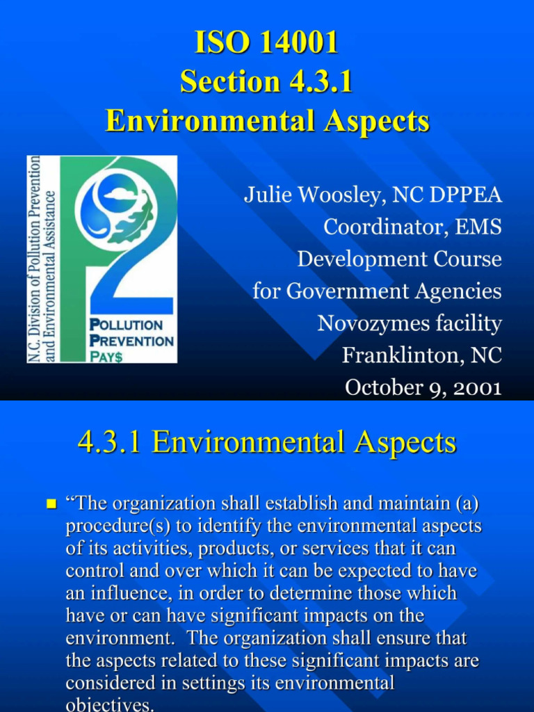 02 Environmental Aspects and Impacts | PDF