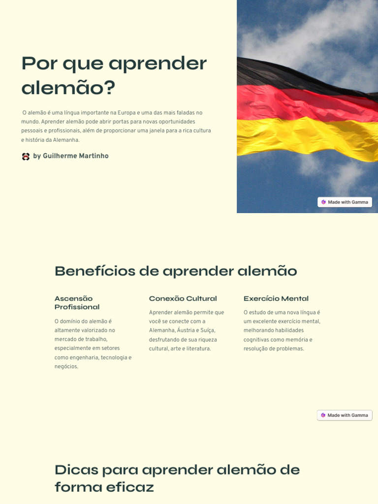 Por Que Aprender Alemao | PDF | Aprendizado | Alemão (idioma)