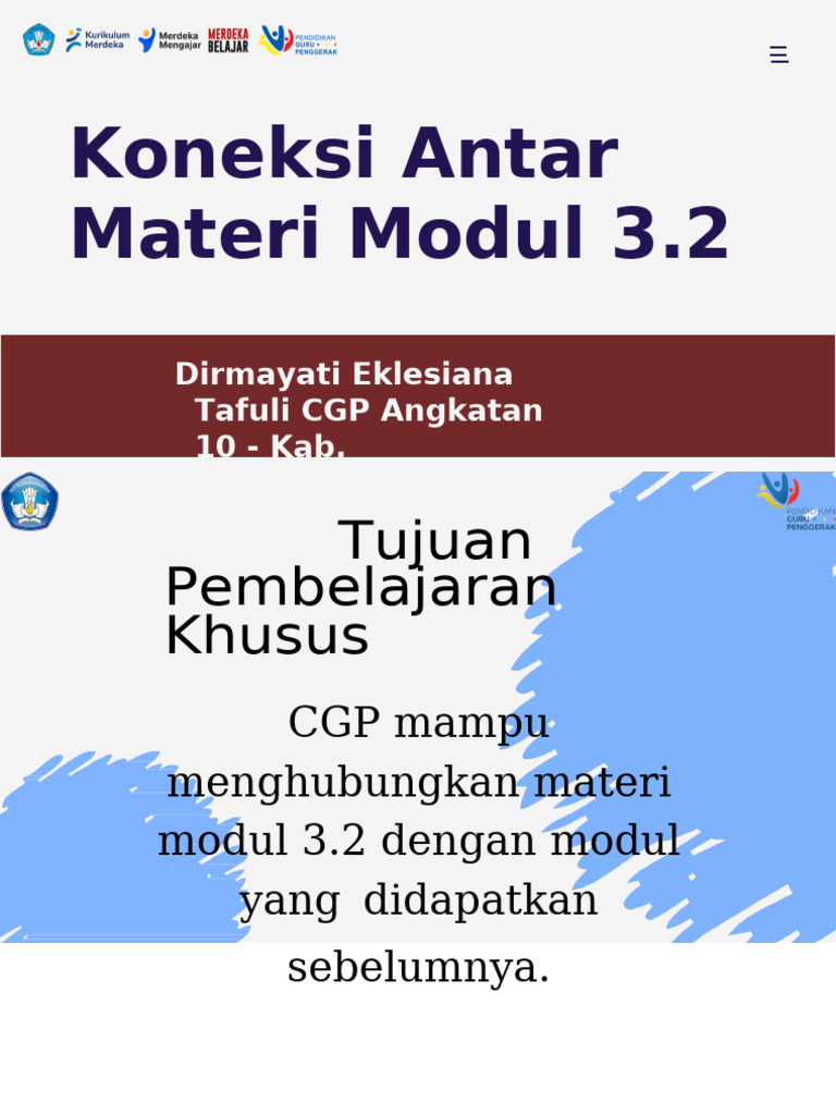 Koneksi Antar Materi Modul 3 2 | PDF