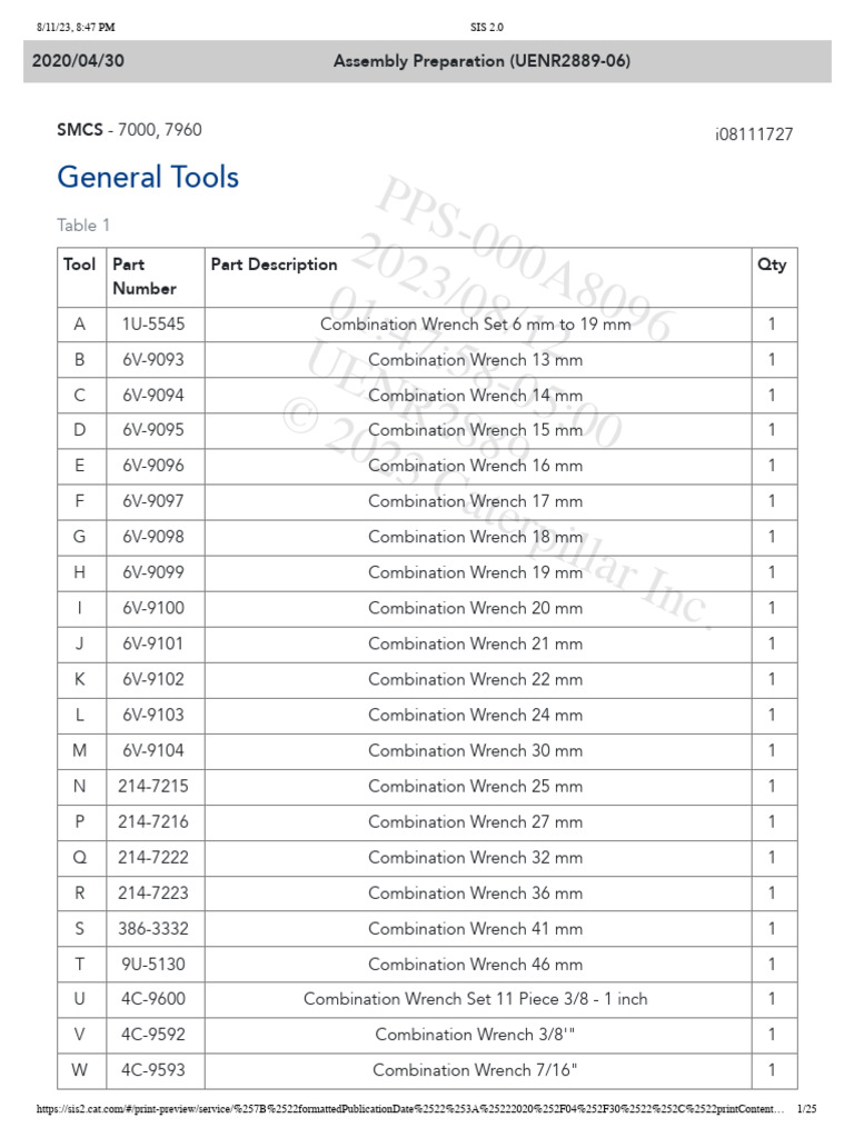 6020B - Assembly Preparation (UENR2889-06) | PDF | Crane (Machine)