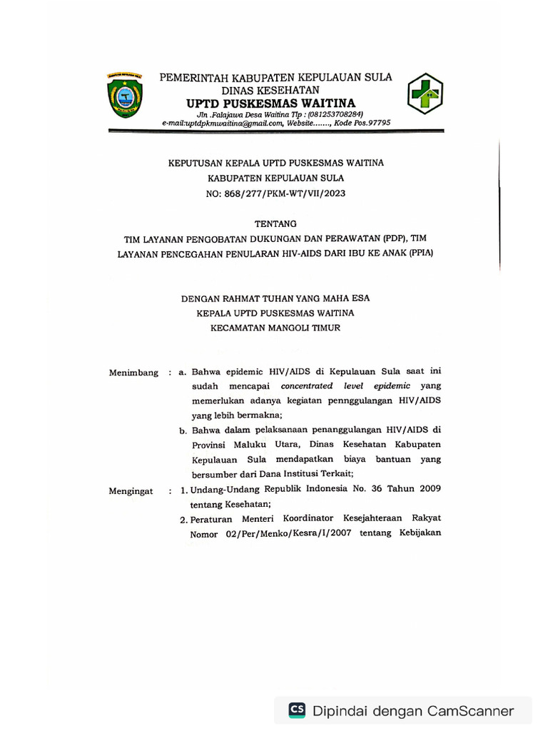 SK Tim Hiv PKM | PDF