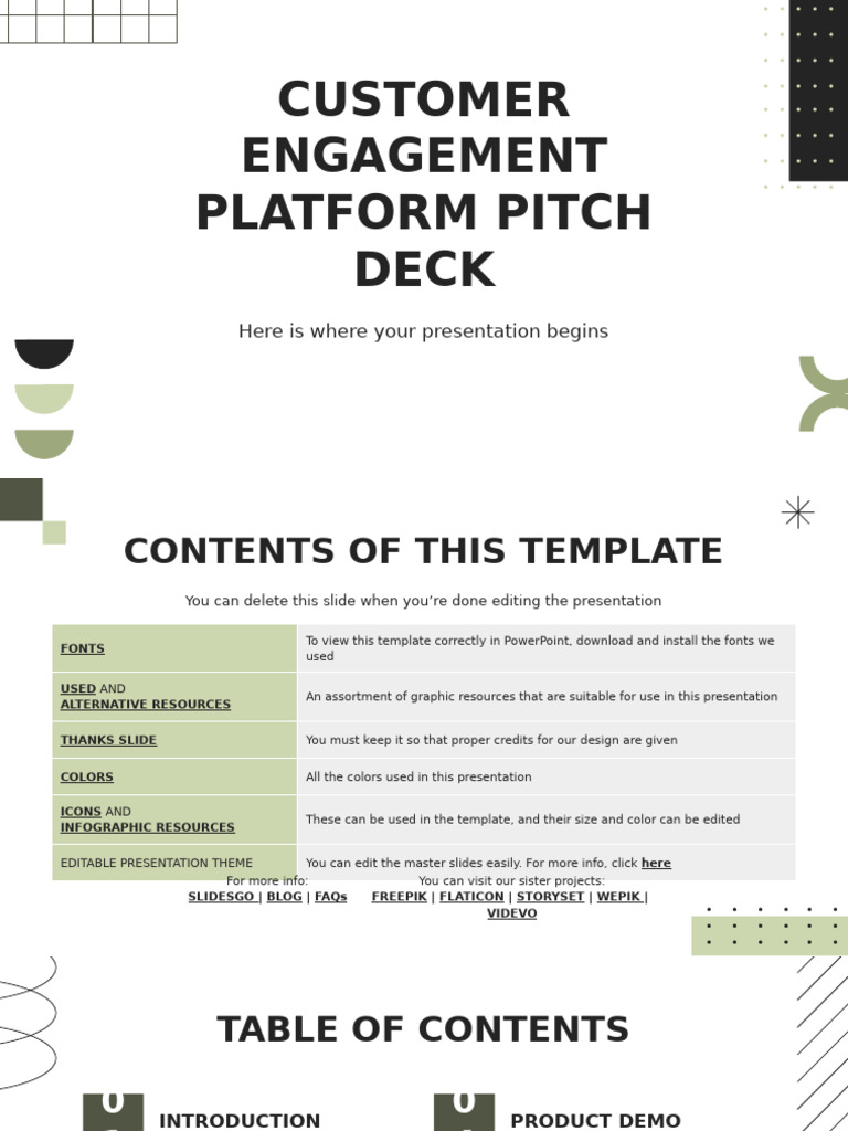 Customer Engagement Platform Pitch Deck | PDF | Market (Economics ...