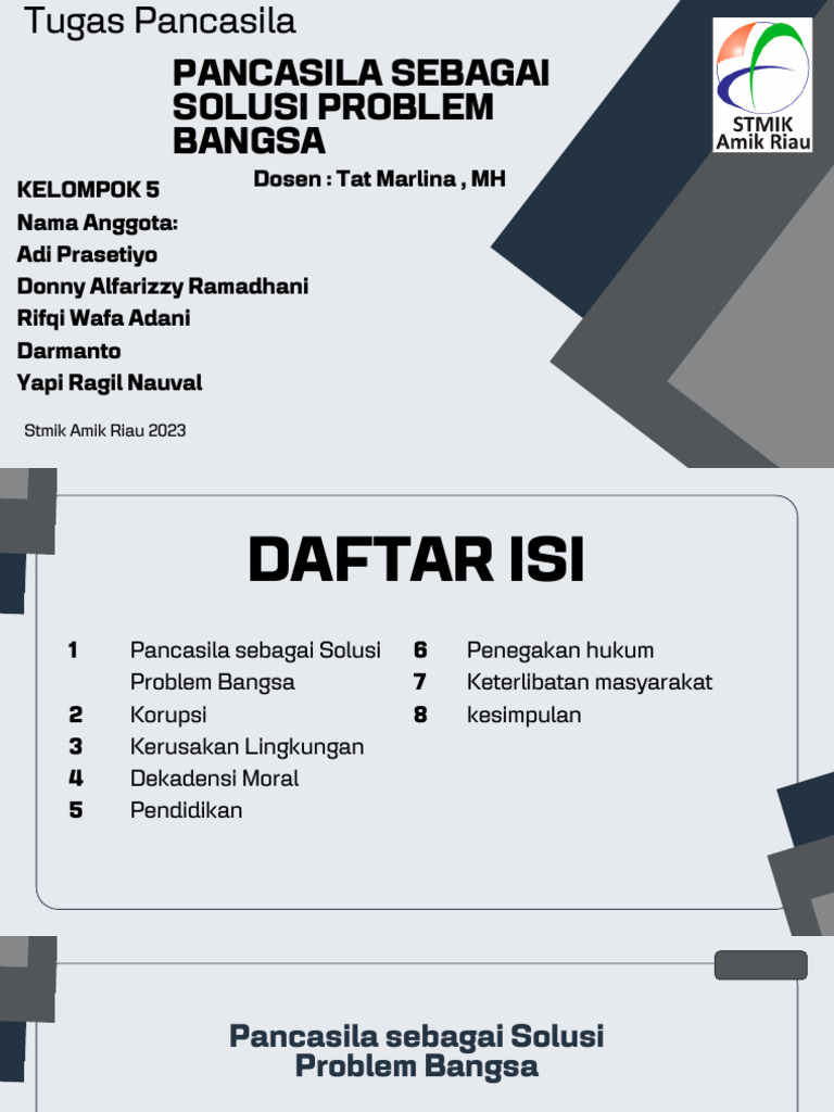 Pancasila Sebagai Solusi Problem Bangsa | PDF | Ilmu Sosial