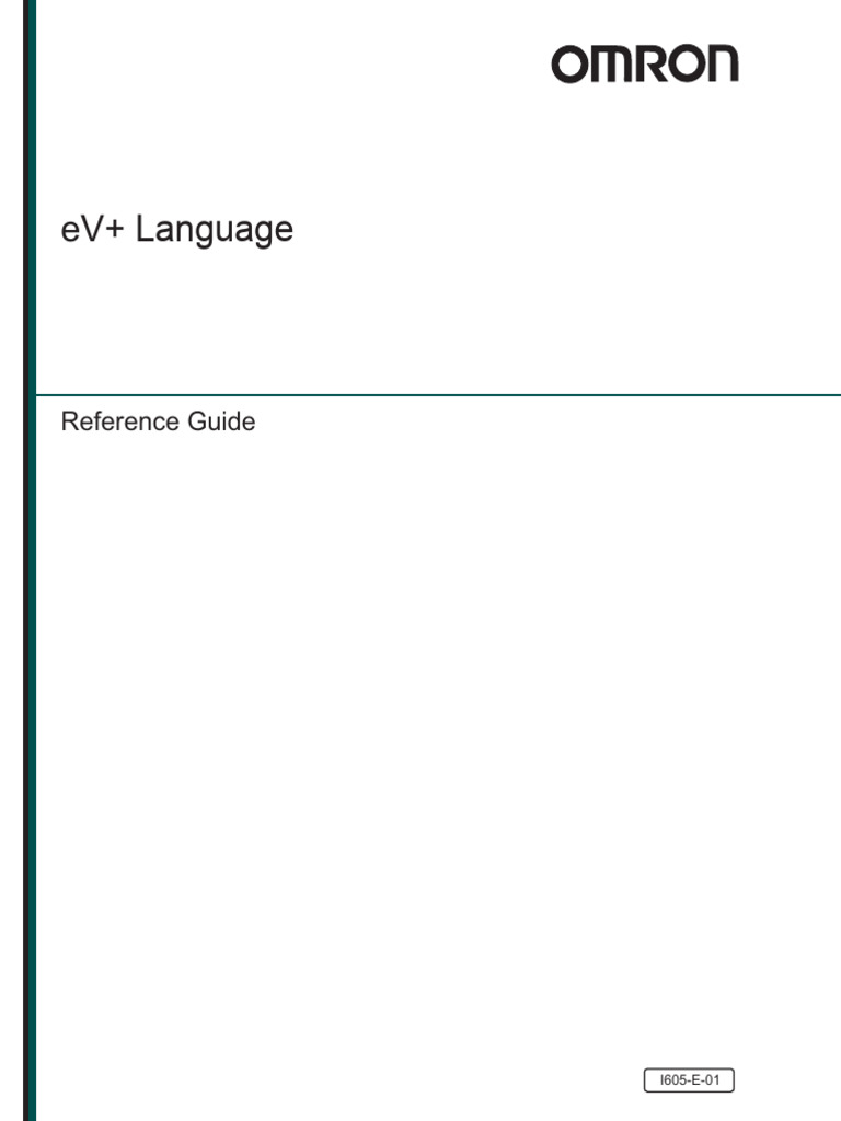i605_ev+_language_reference_manual_en | PDF | Computer Program | Programming