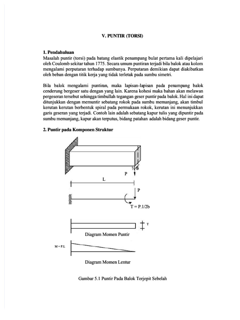 PDF Mekanika Bahan Bab 5 Torsi Compress | PDF