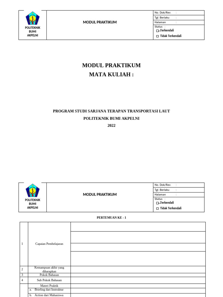 Modul Praktikum | PDF