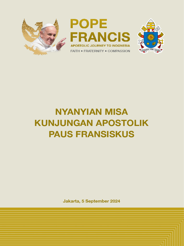 (Final-Rev1) - Nyanyian Misa Kunjungan Apostolik Paus Fransiskus With ...