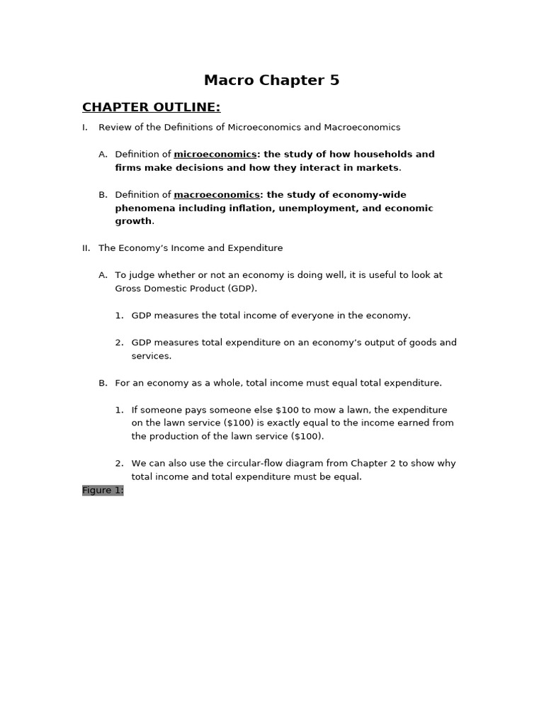 Macro Chapter 5 Handouts | PDF | Gross Domestic Product | Consumption (Economics)