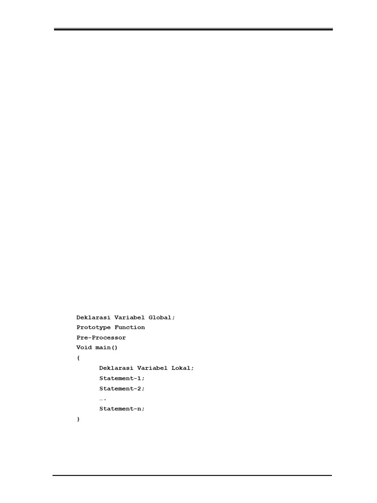 Modul Pemrograman Komputer I | PDF