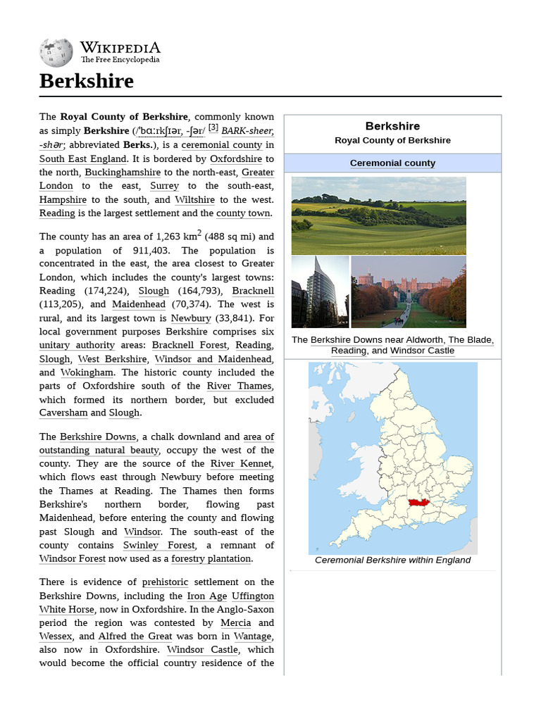 Berkshire | PDF | Berkshire