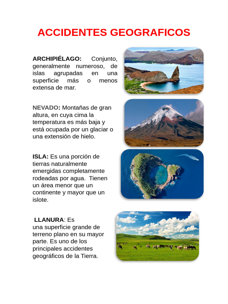 Accidentes Geograficos | PDF