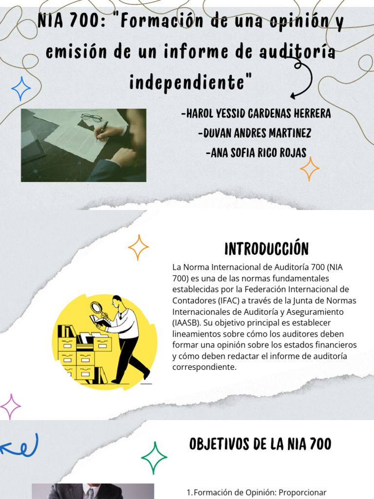 Nia 700 | PDF | Auditoría | Contralor
