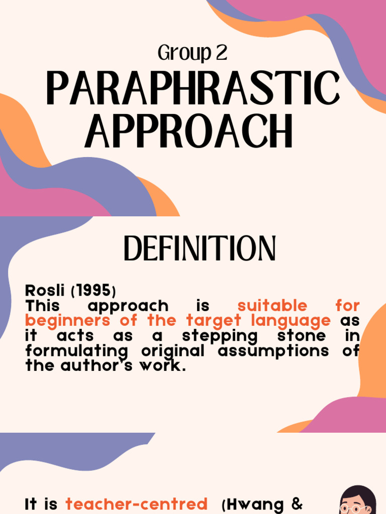 Paraphrastic Approach in Literature Teaching | PDF | English As A ...
