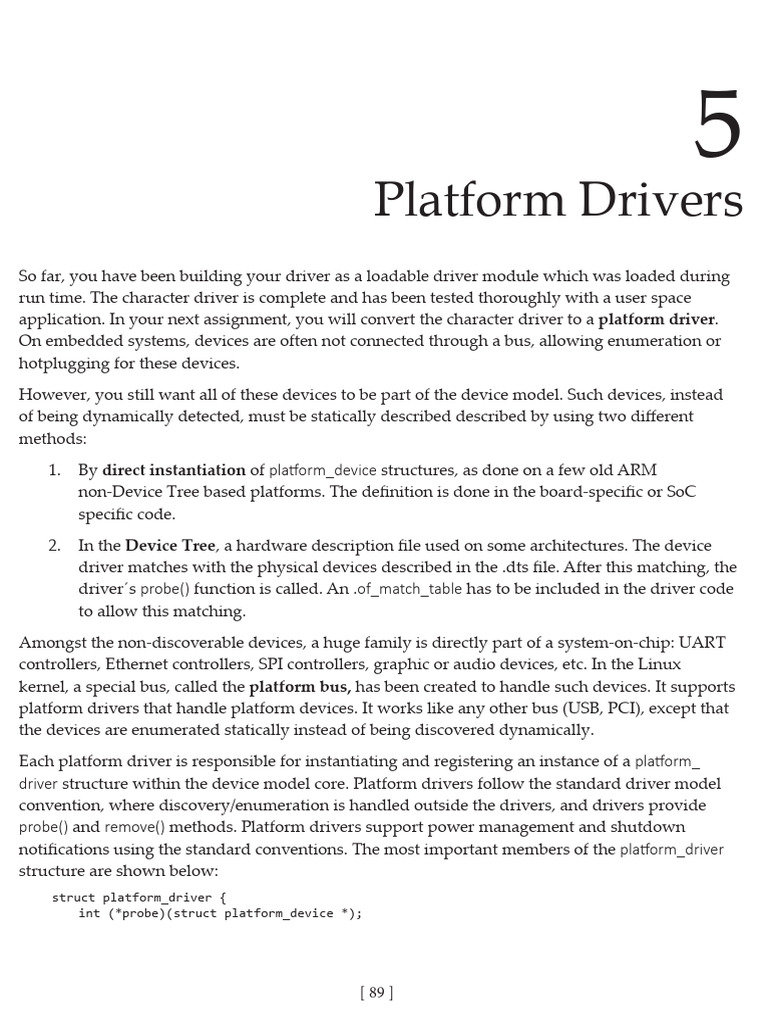 Chapter5 | PDF | Device Driver | Kernel (Operating System)