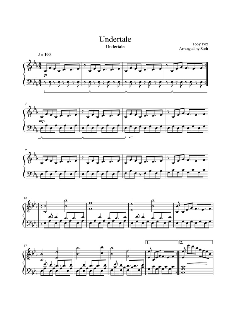 Undertale Sheets | PDF