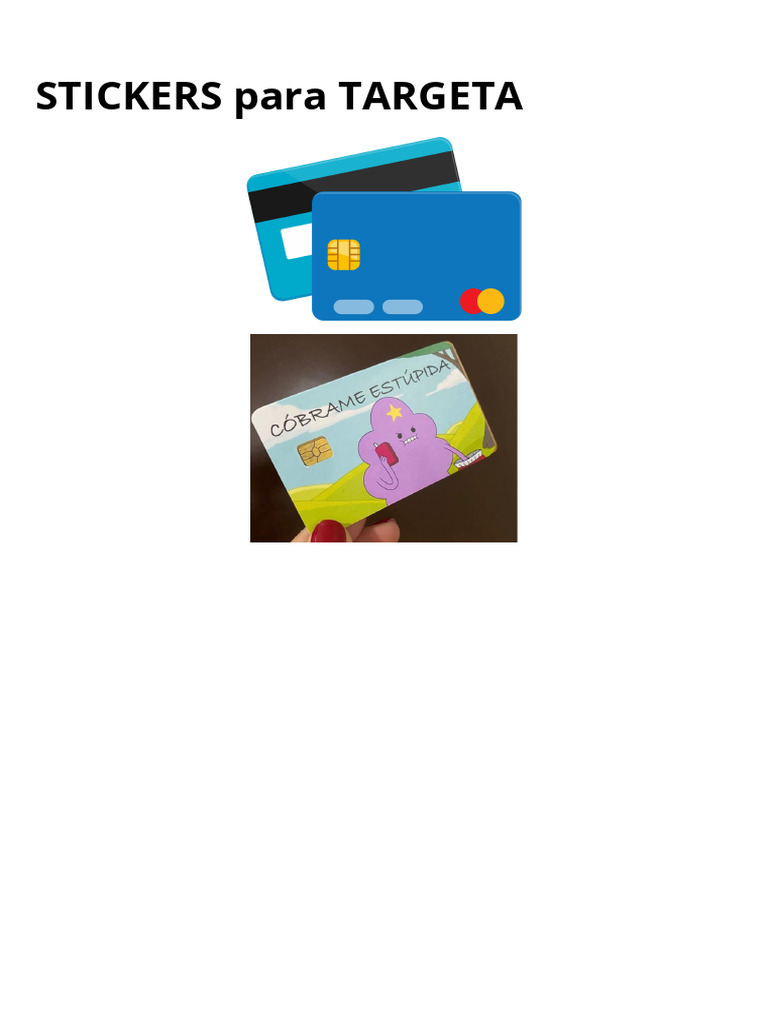 Stickers para Tarjeta PDF | PDF