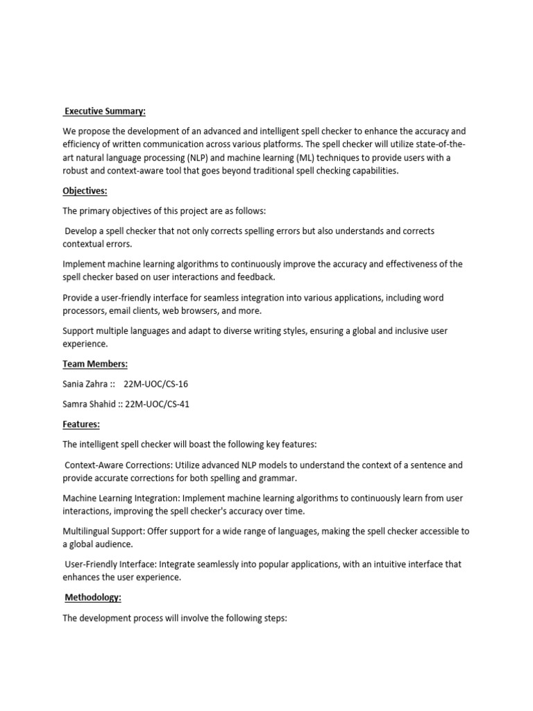 Intelligent Spell Checker Development | PDF | Machine Learning | Usability