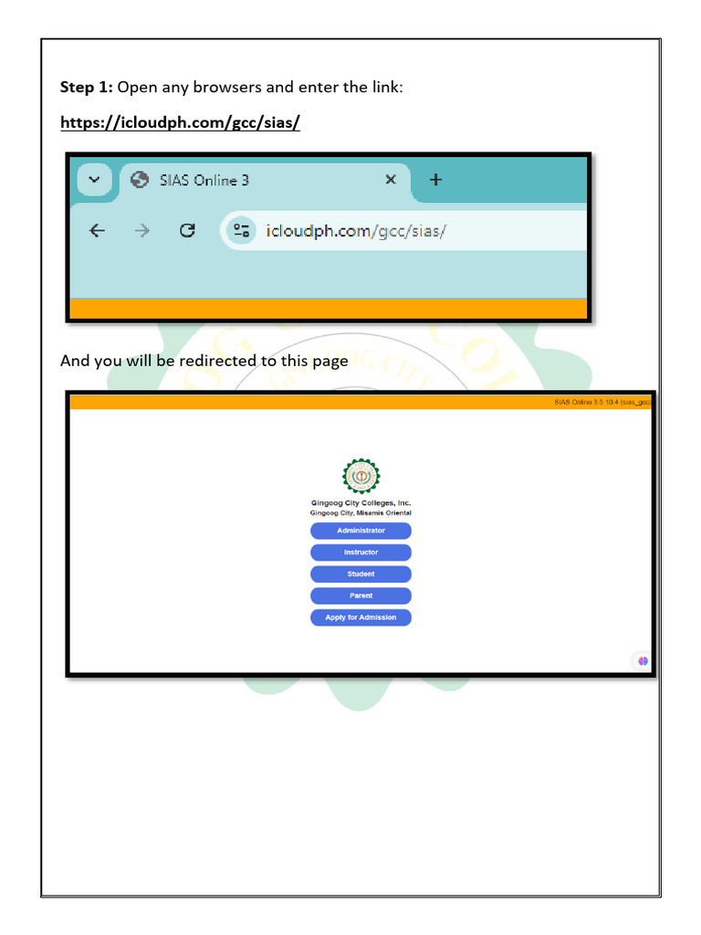 Sias Manual 1 | PDF | Login | Curriculum
