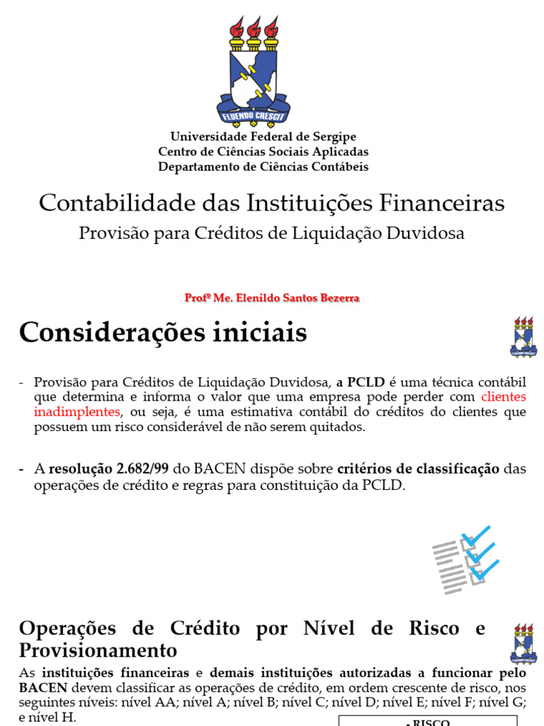 PCLD na Contabilidade Financeira | PDF | Contabilidade | Economia de ...