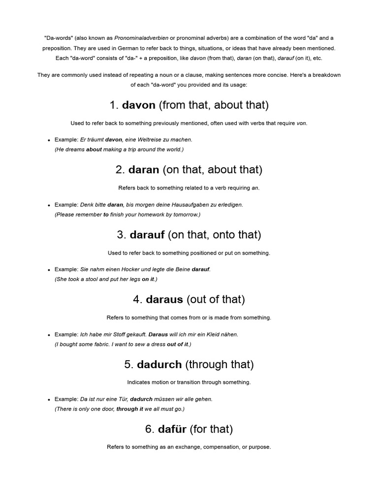 da-words-explain | PDF | Languages | Foreign Language Studies