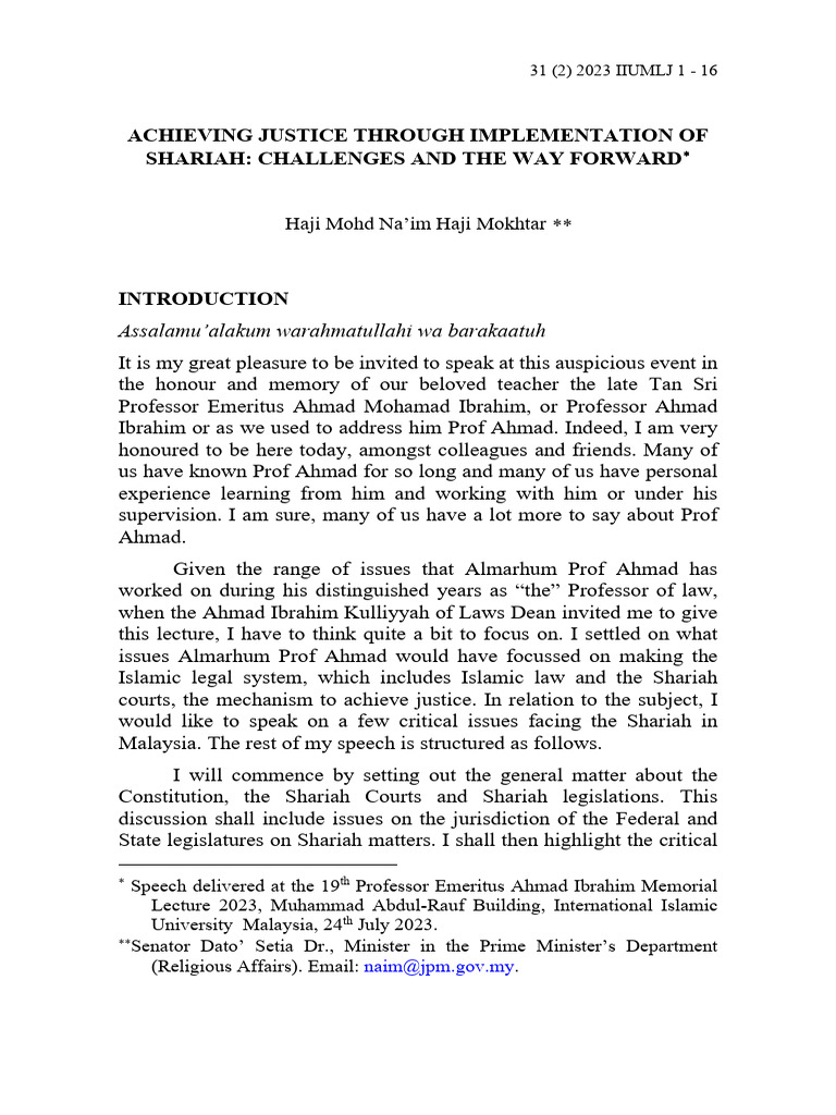 900-Article Text-2884-3223-10-20231211 | PDF | Sharia | Jurisdiction