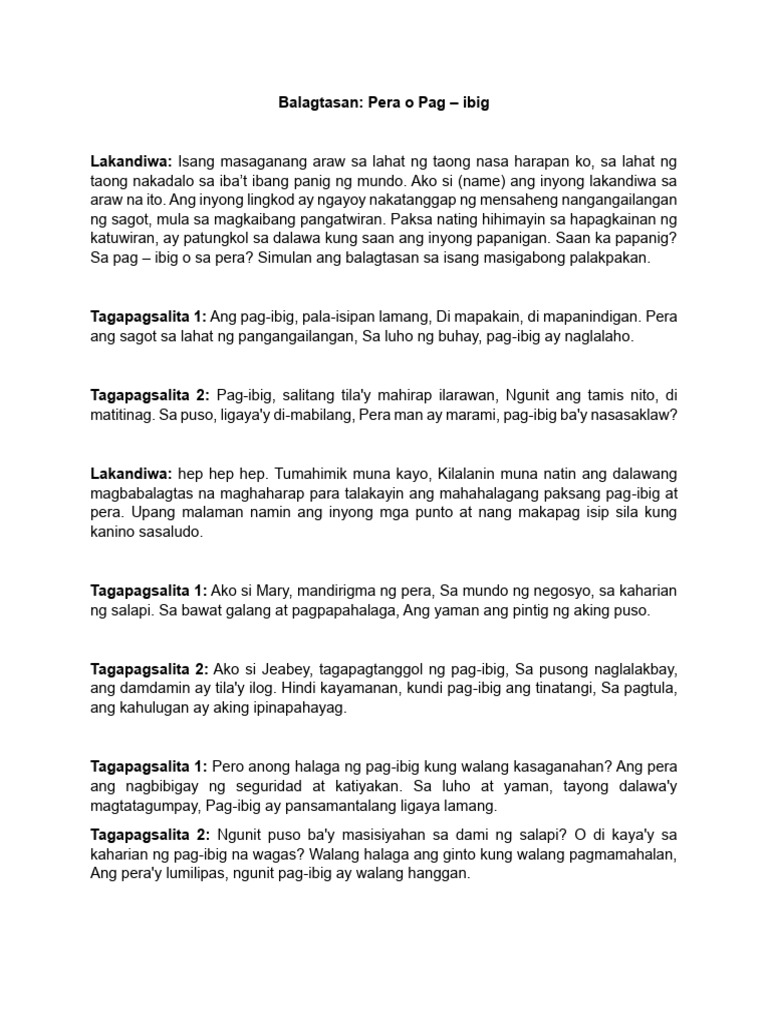 BALAGTASAN | PDF