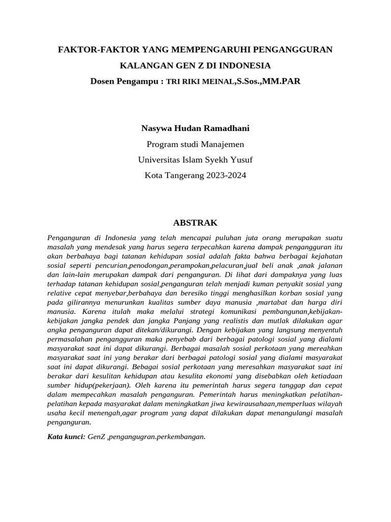 Jurnal Ekonomi Makro Ii | PDF | Ilmu Sosial | Pengembangan Diri
