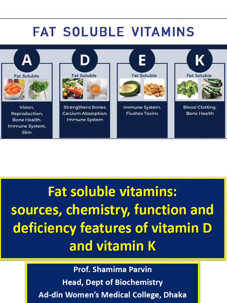 Fat Soluble Vit - D & K - 02.10.2024 | PDF | Vitamin D | Medical ...