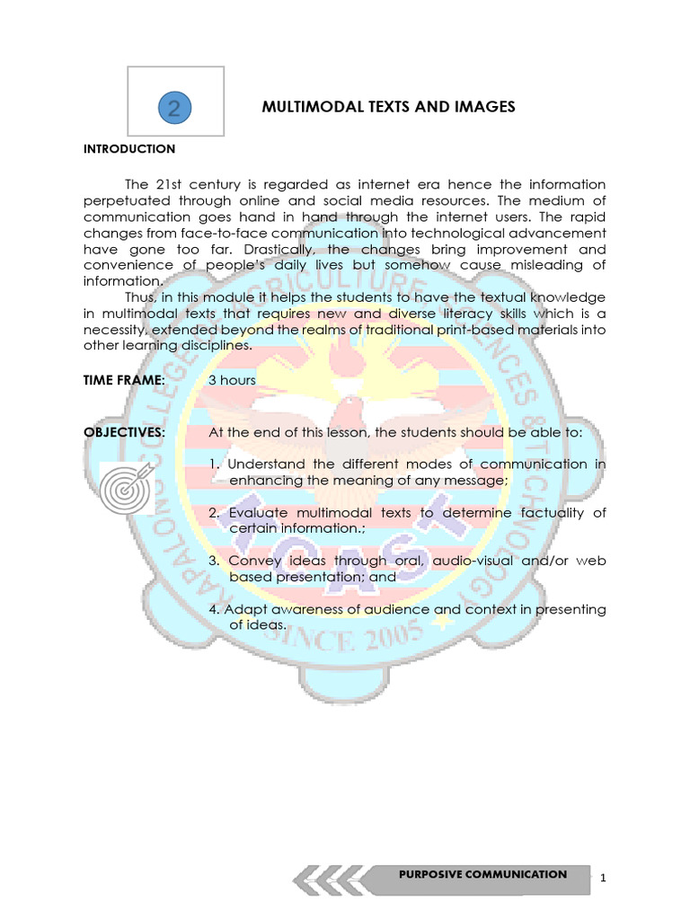 MODULE 5 - LESSON 2 With Watermark | PDF | Communication | Human ...