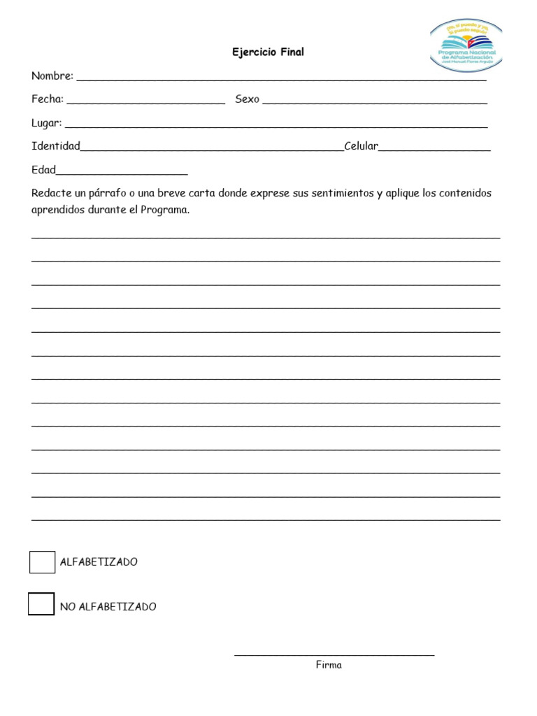 Ejercicio Final | PDF