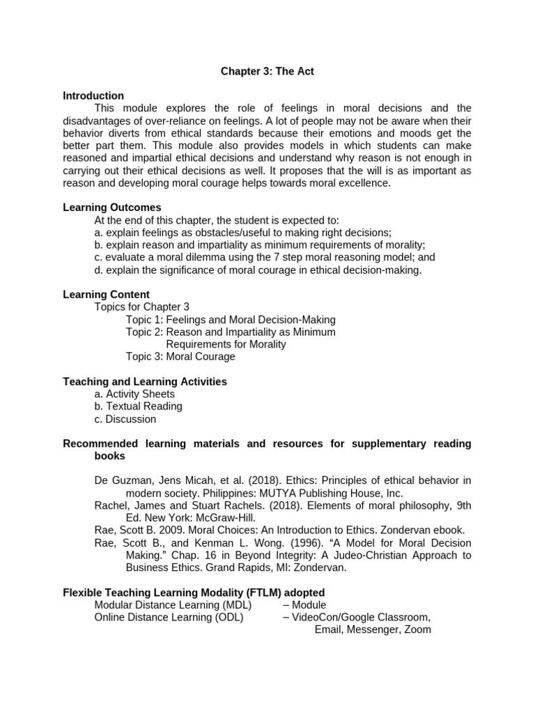 ethics-Chapter-3 | PDF | Morality | Confidentiality