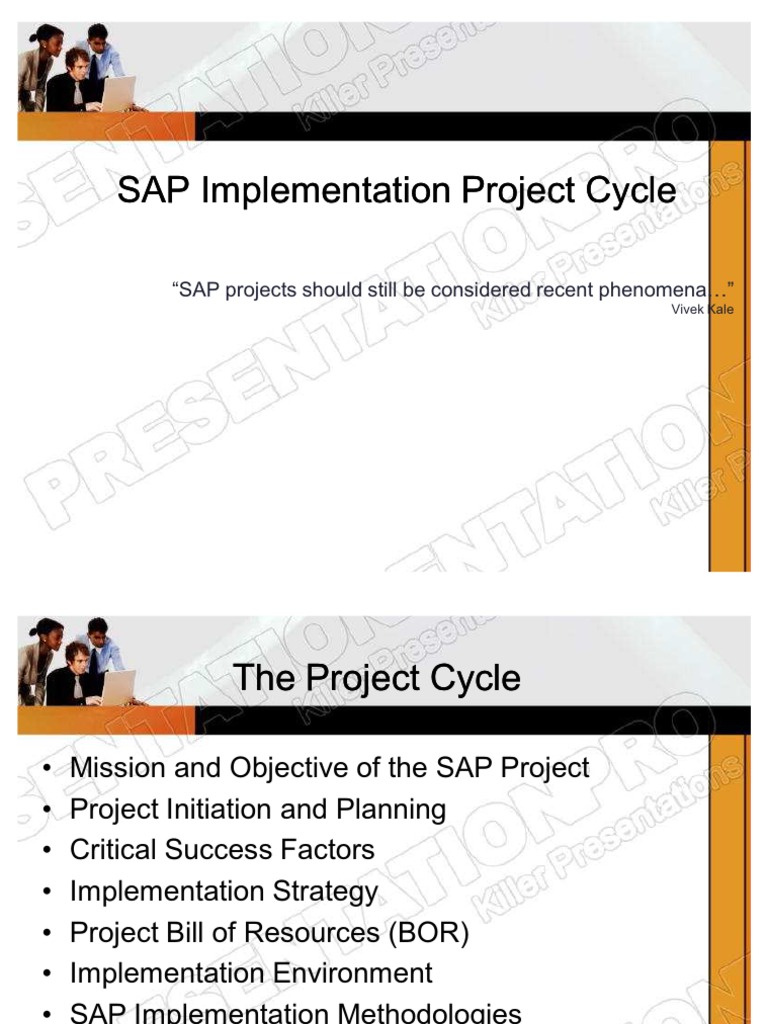 SAP Implementation Project Cycle | PDF
