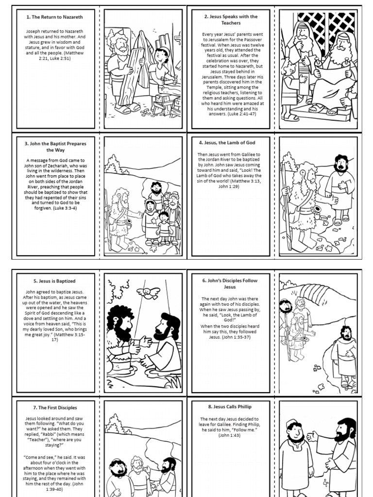 Life of Jesus Cards Part 3 | PDF | Jesus | John The Baptist