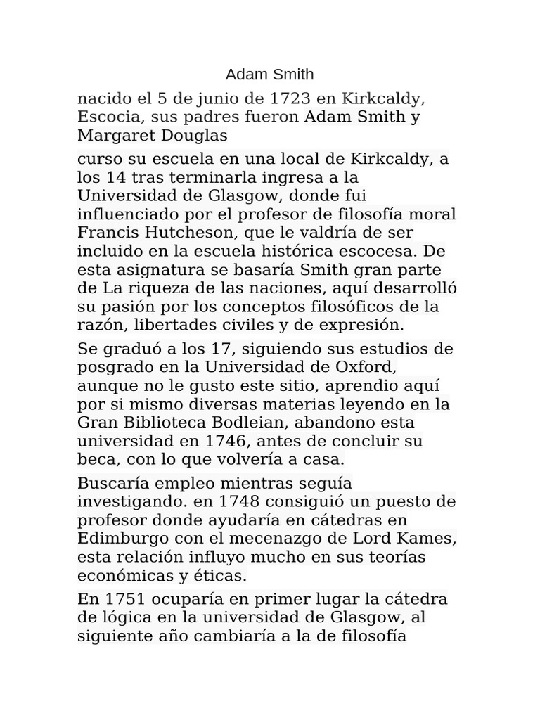 Adam Smith | PDF