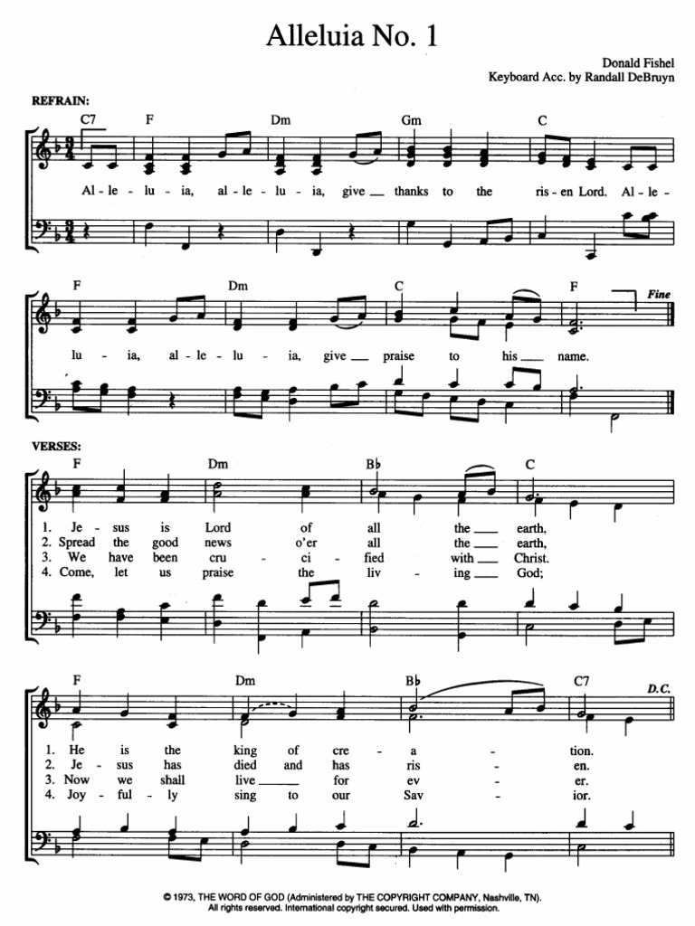 Alleluia No 1 | PDF