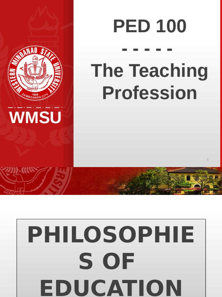 PED 100 Philosophies of Education | PDF | Learning | Constructivism (Philosophy Of Education)