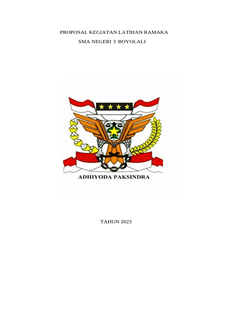 Latihan Ramaka Paskibra SMA 3 Boyolali | PDF